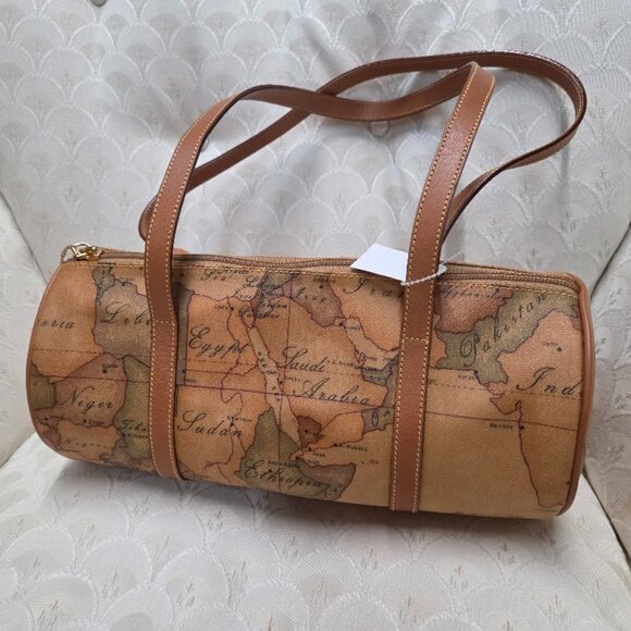 Alviero Martini | Bags | Alviero Martini World Map Vintage Barrel ...